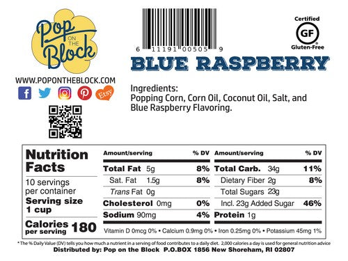 Blue Raspberry Popcorn – PopOnTheBlock