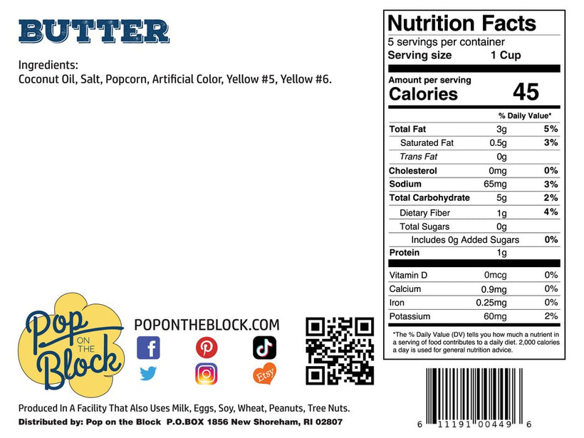 Butter Popcorn – PopOnTheBlock